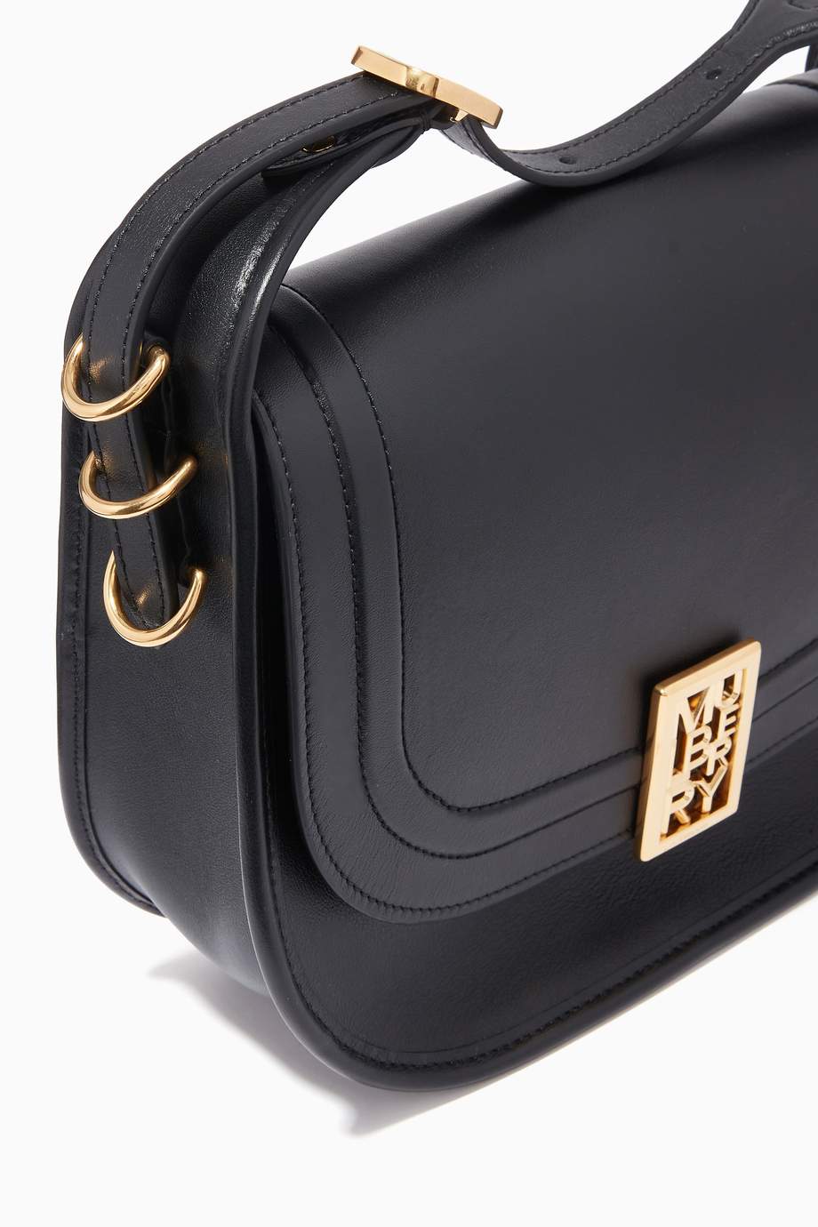 Shop Mulberry Black Sadie Satchel Bag in Silky Calf Leather for Women ...