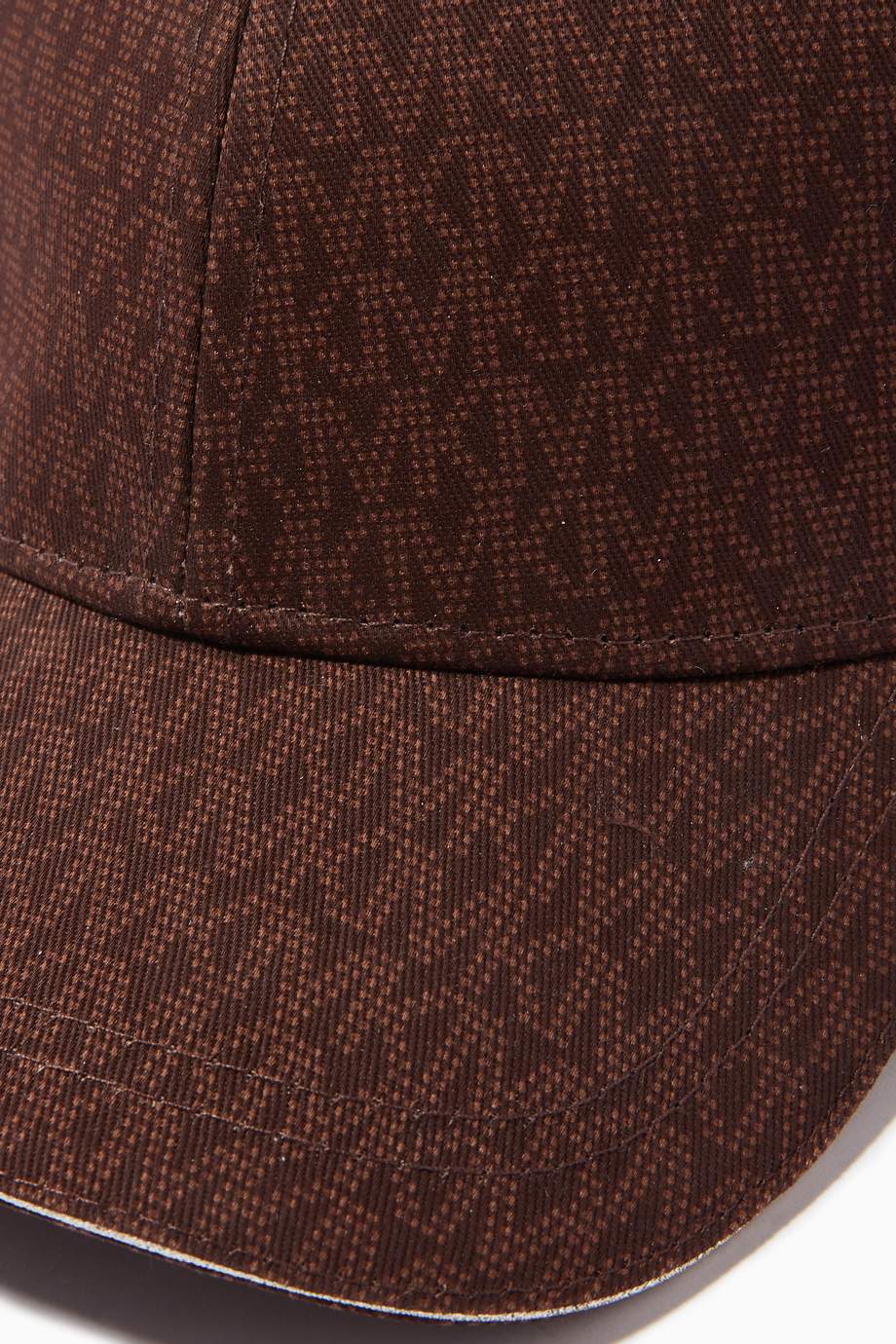 Shop Michael Kors Brown Logo Baseball Cap in Cotton Twill for Kids ...