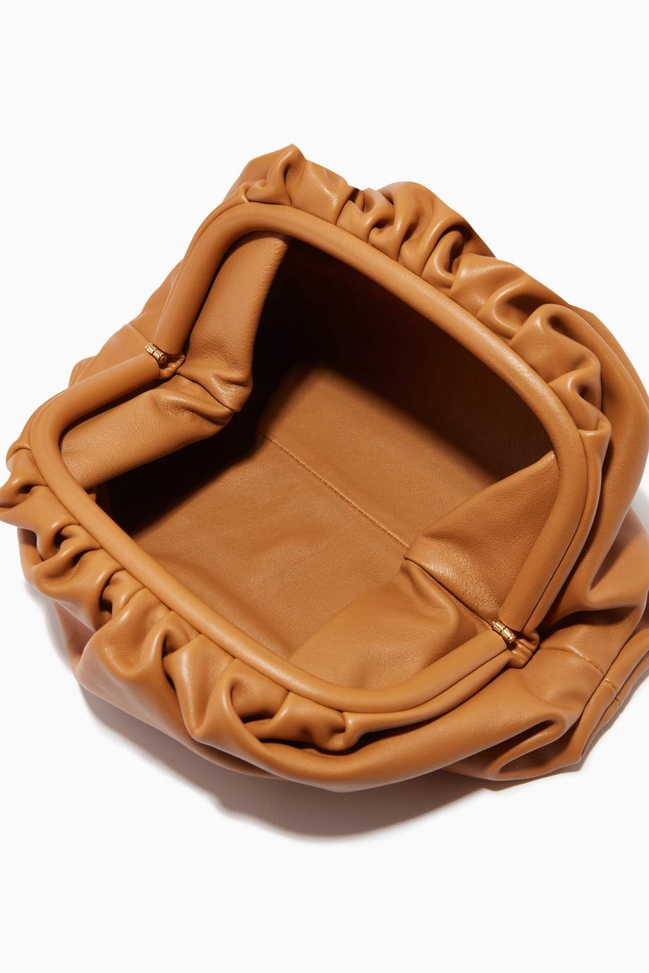 Shop Bottega Veneta Brown Teen Pouch in Calfskin for Women | Ounass Saudi