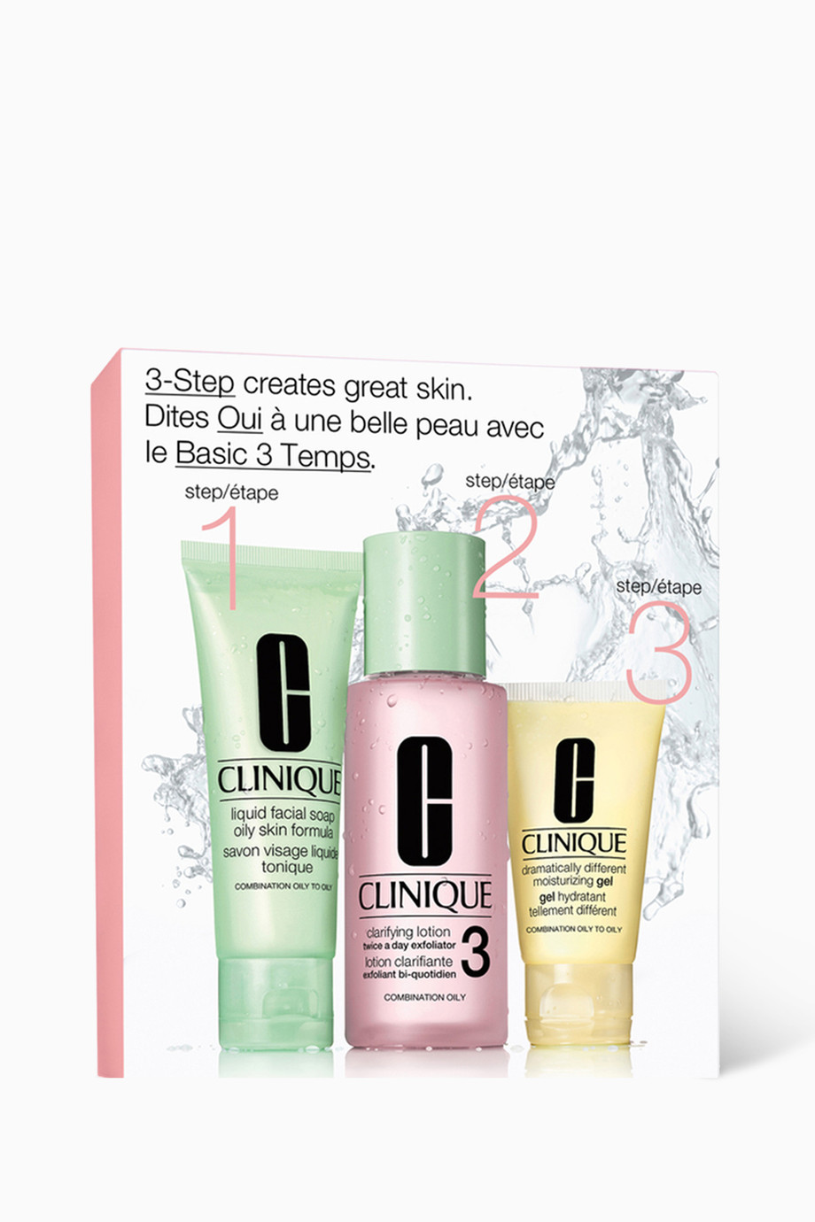 Shop CLINIQUE Multicolour 3-Step Introduction Kit Skin Type 3 for Women ...