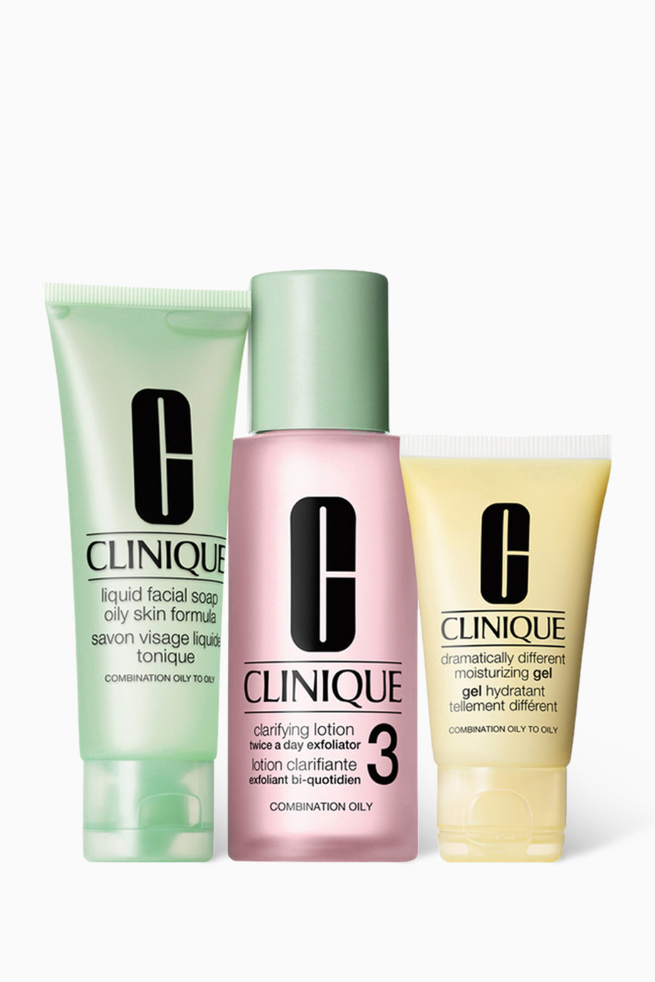 Shop CLINIQUE Multicolour 3-Step Introduction Kit Skin Type 3 for Women ...