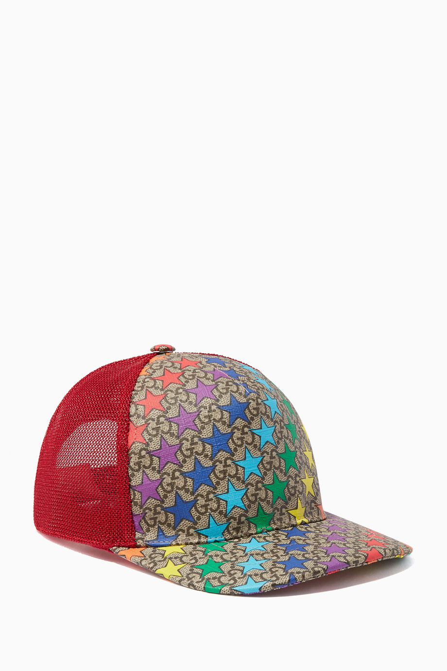 Shop Gucci Red GG Rainbow Star Baseball Cap for Kids | Ounass UAE