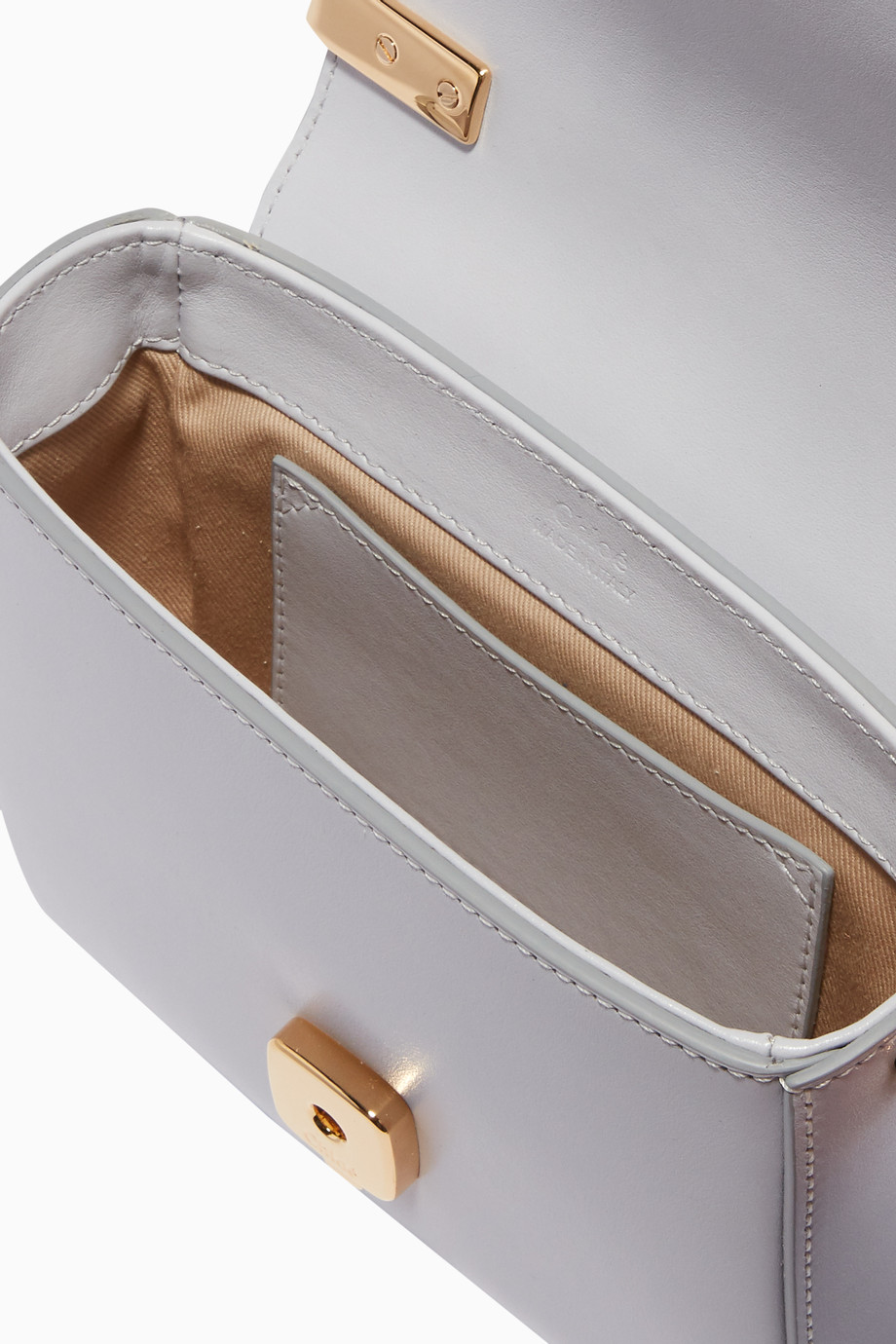 Shop Chloé Blue Mini Chloé C Shiny-Leather Shoulder Bag for Women ...