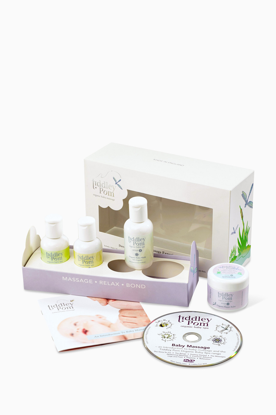 Shop Tiddley Pom Multicolour Organic Baby Massage Gift Set for Kids ...