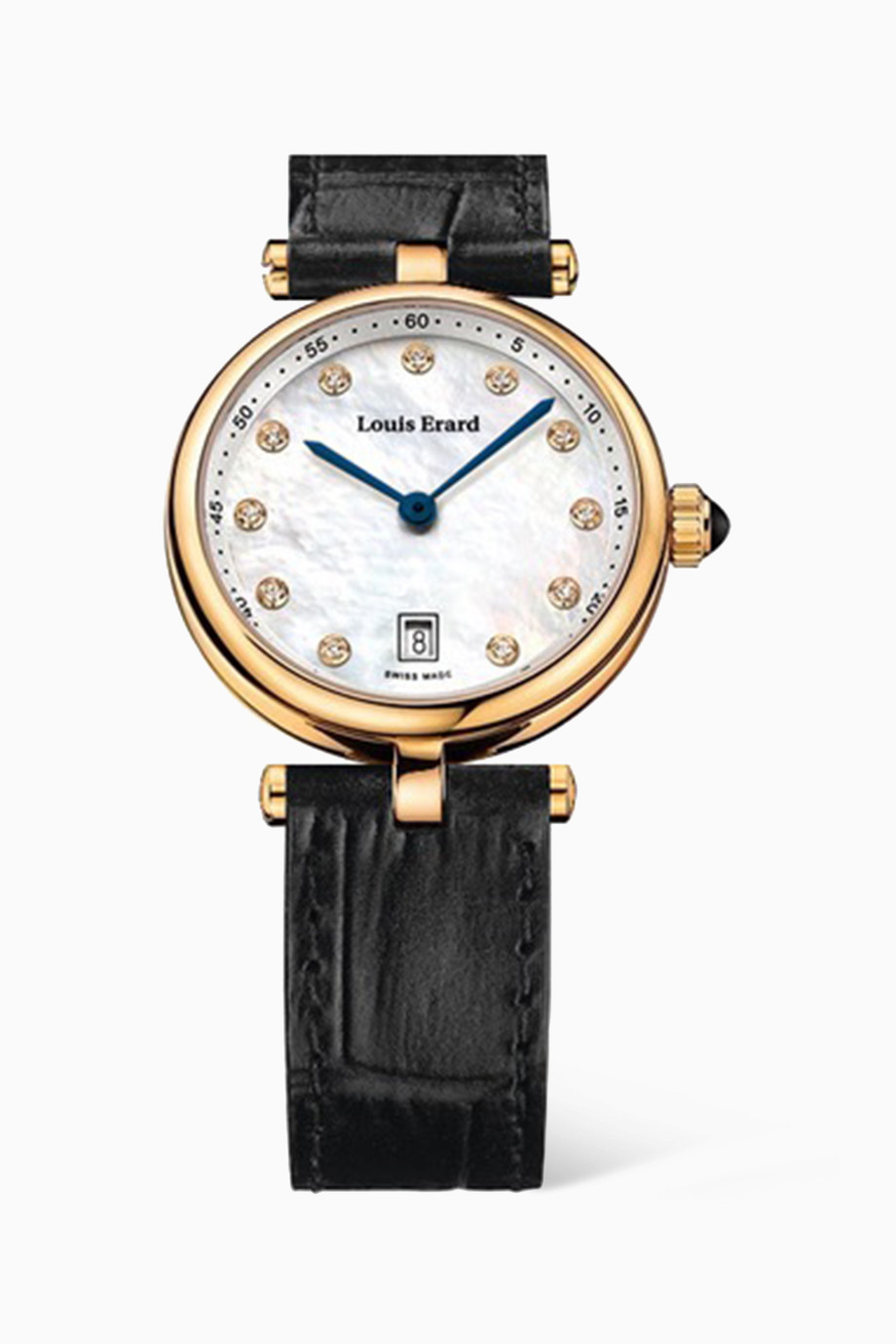 Shop Louis Erard Black Romance Diamond Quartz Watch for Women | Ounass UAE