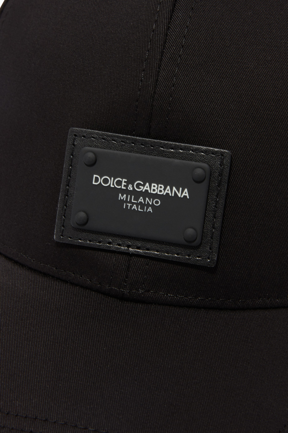 Shop Dolce & Gabbana Black DG Logo Patch Baseball Cap for Men | Ounass UAE